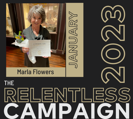 JANUARY 2023 RELENTLESS WINNER: MARLA FLOWERS – Terre Haute Homes